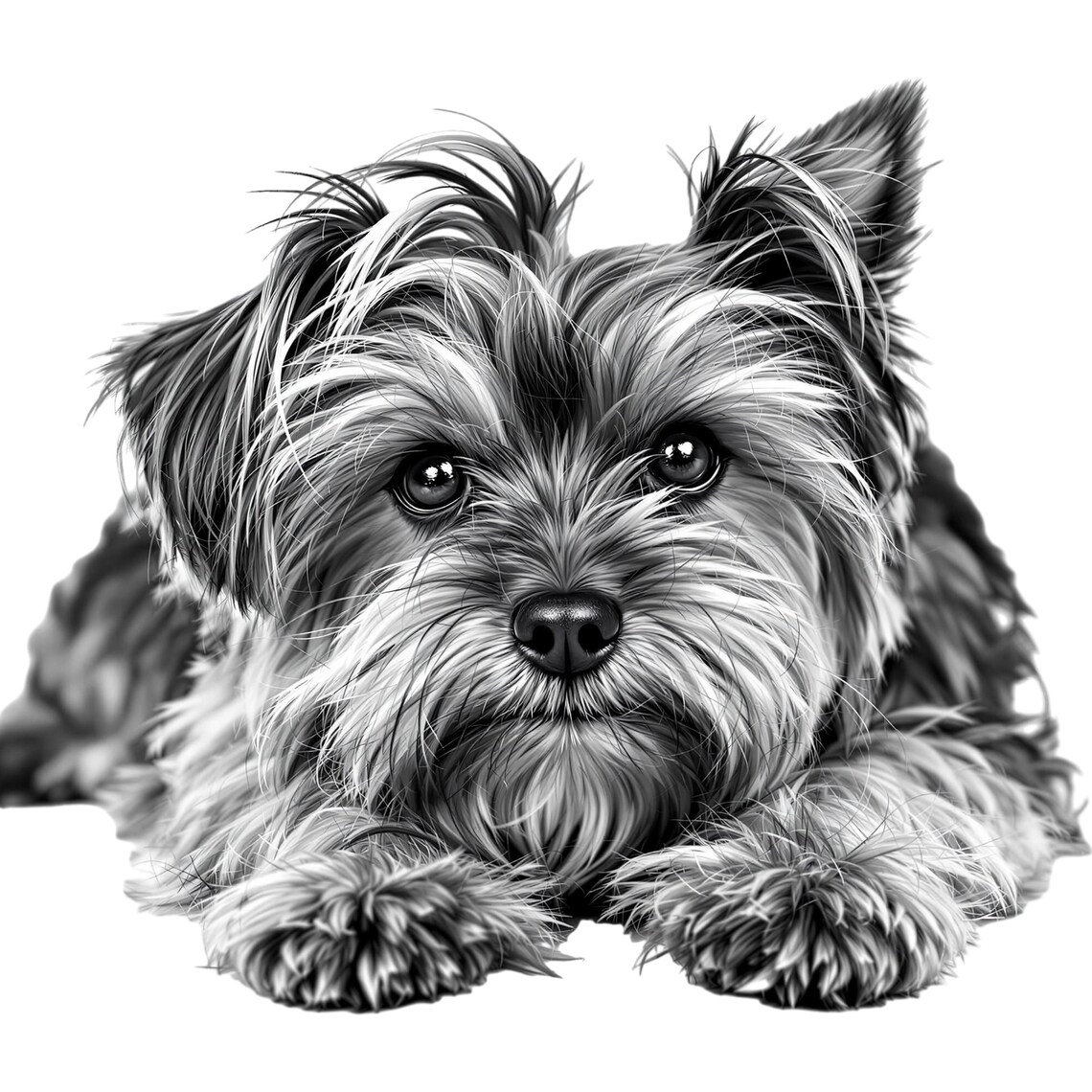 Yorkie Dog SVG PNG Bundle, Laser Cut Design (digital Download) - Etsy