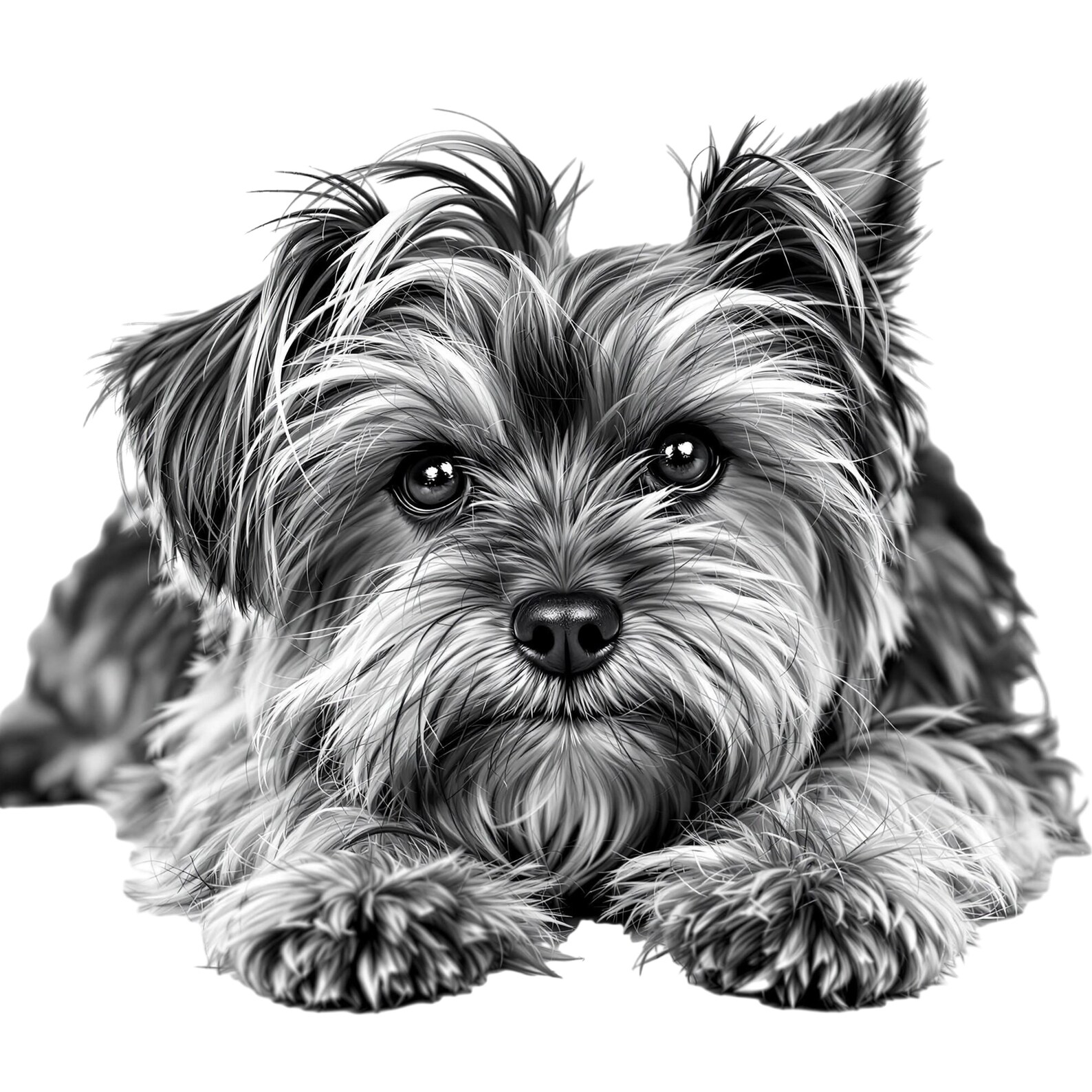 Yorkie Dog SVG PNG Bundle, Laser Cut Design (digital Download) - Etsy