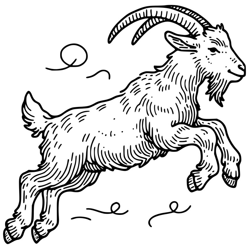 Farmyard Goat Clipart Bundle Svg, Goat Gift Logo Cricut Shirt, Farm ...