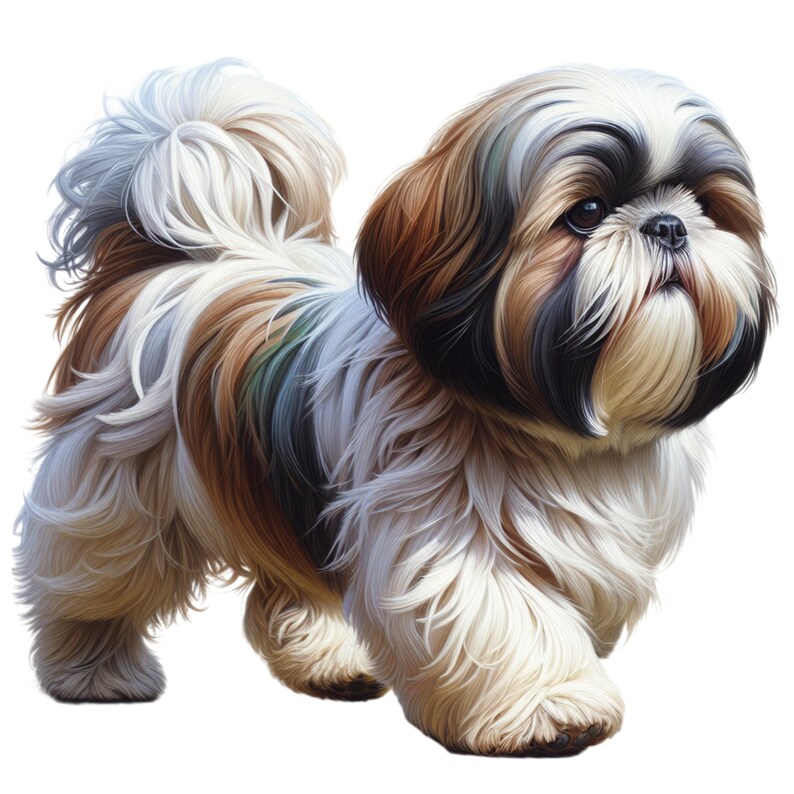 Shih Tzu Dog SVG Clipart Bundle: Laser Cut Design, Printable Art ...