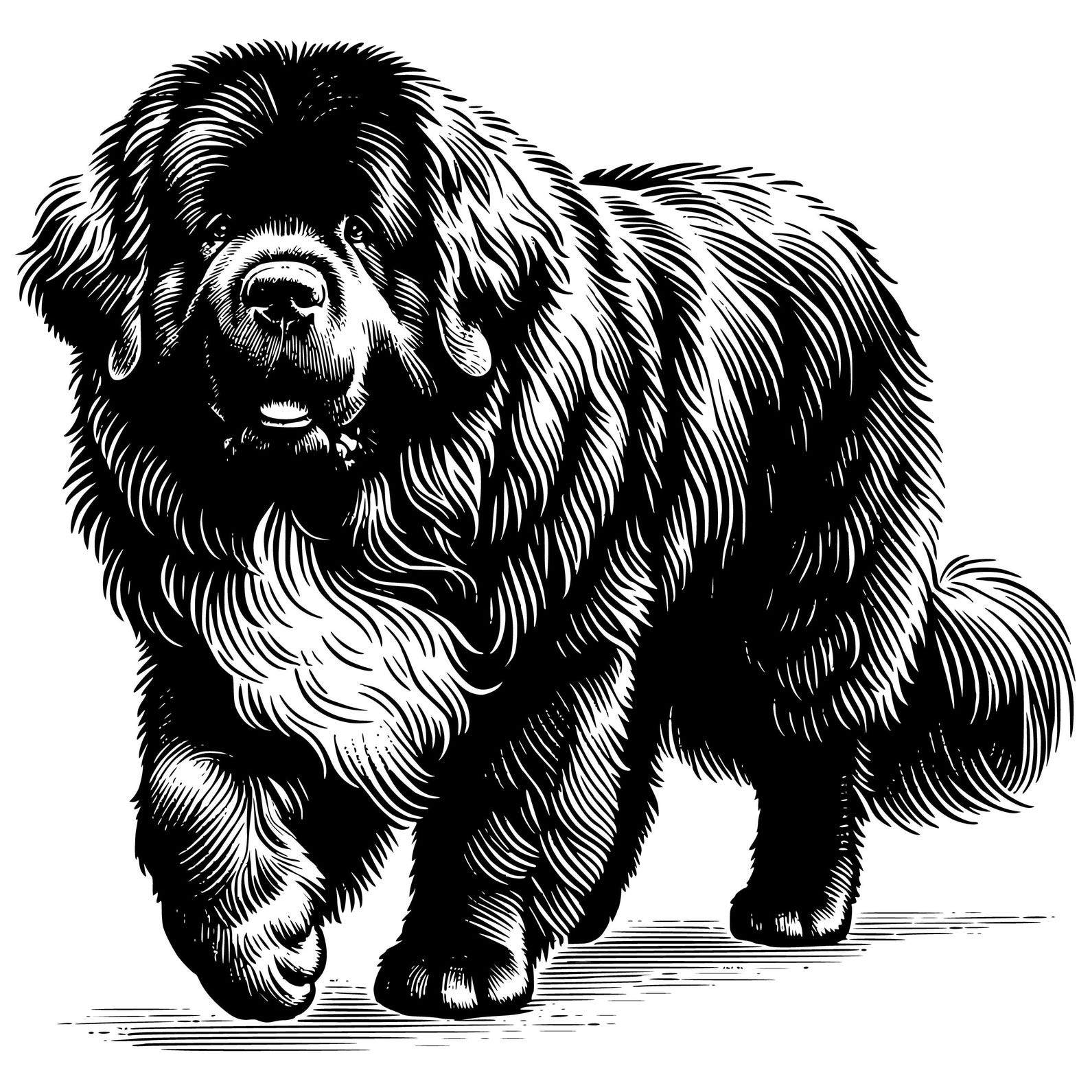 Newfoundland Dog Personalised Clip Art Bundle, Laser Cut Svg Png File ...
