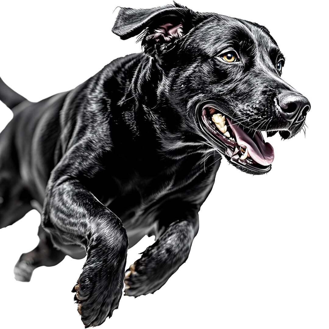 Black Labrador Dog Svg Portrait Bundle: Laser Cut Design on Metal Wood ...
