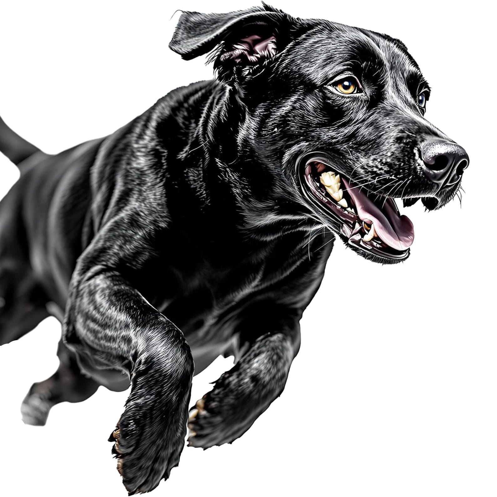 Black Labrador Dog Svg Clipart Portrait Bundle, Diy Laser Cut Design ...