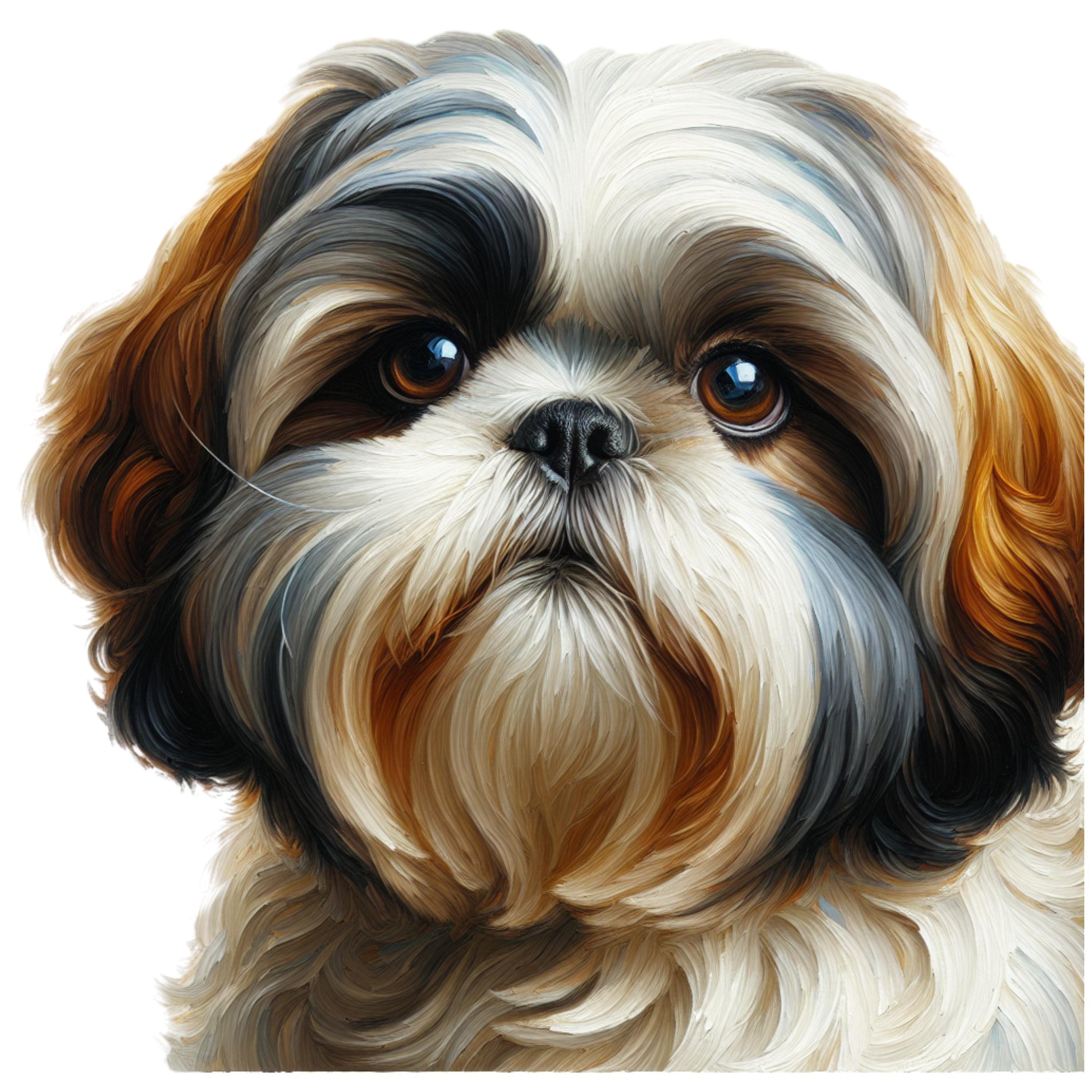 Shih Tzu Dog SVG Clipart Bundle: Laser Cut Design, Printable Art ...