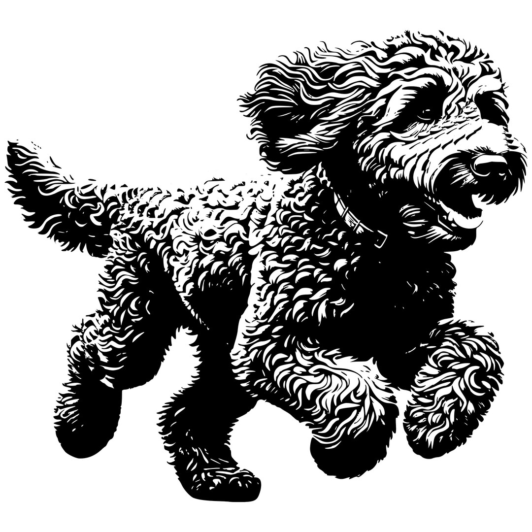 Labradoodle Cut Vector File, Labradoodle Gift Svg, Labradoodle Clipart ...