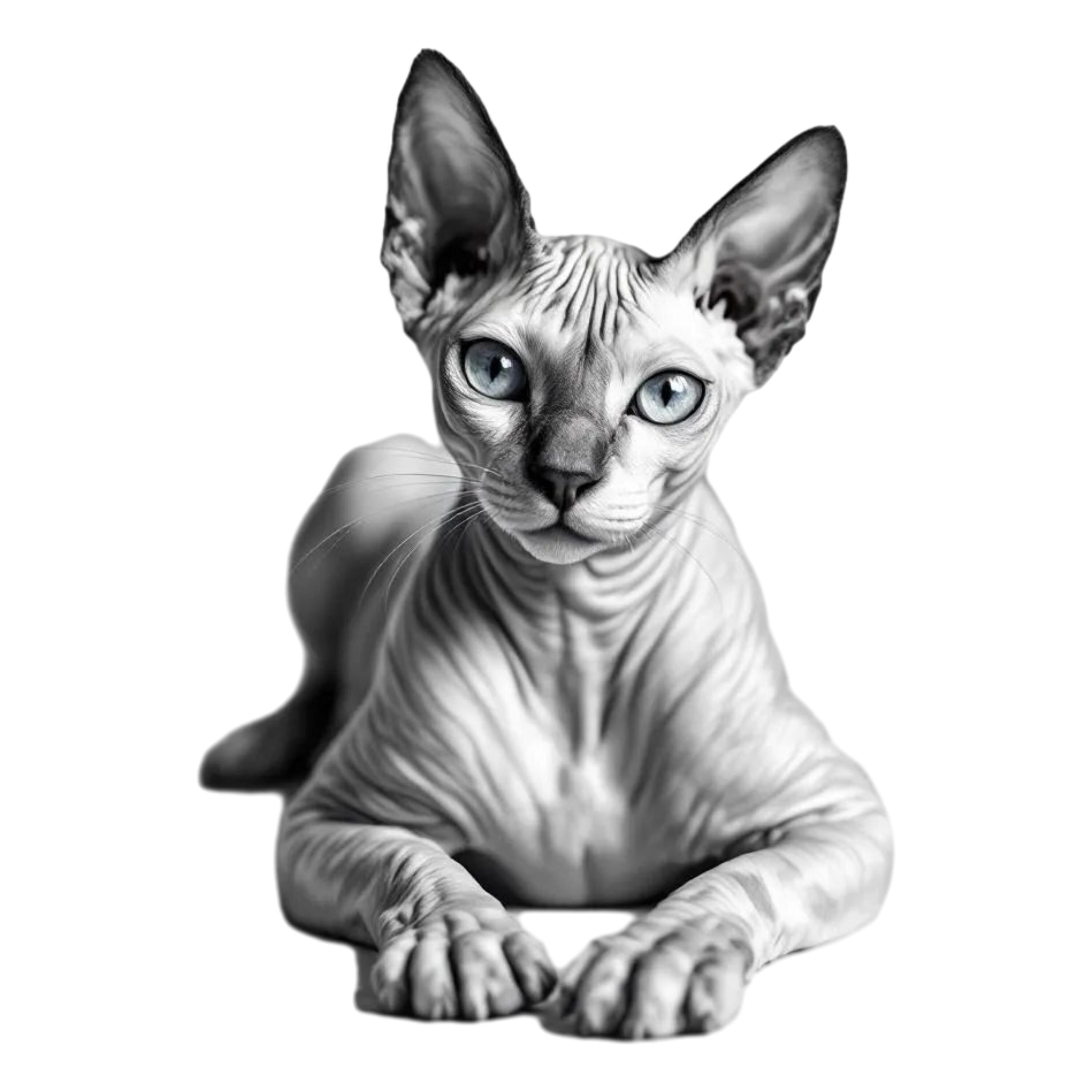 Sphynx Cat SVG Bundle: Laser Cut Design, Printable Wall Art (digital ...