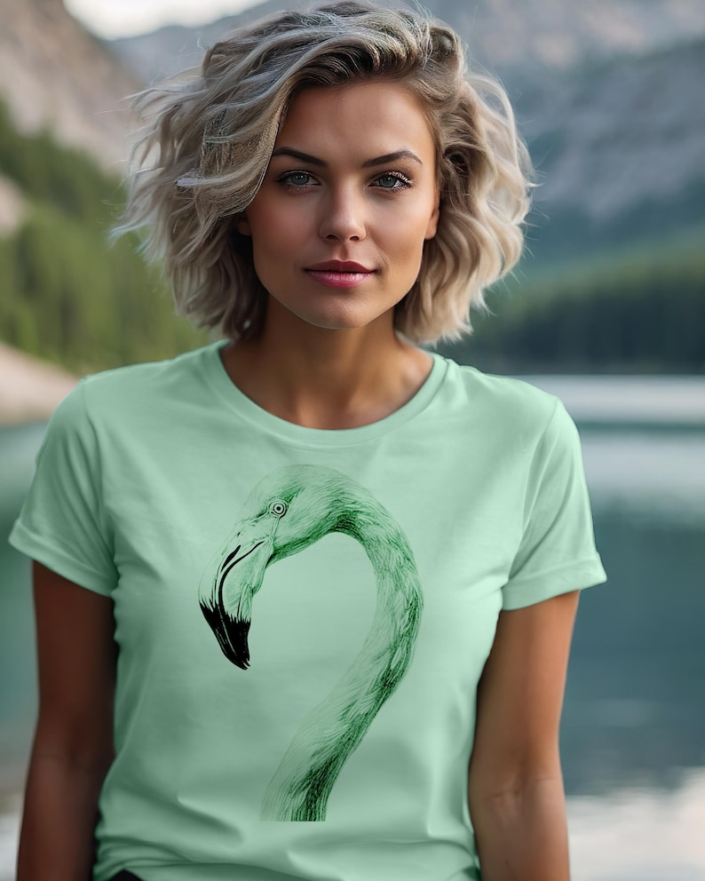 Flamingo Bird Profile Clip Art File Bundle, Laser Cut Printable Wallart ...