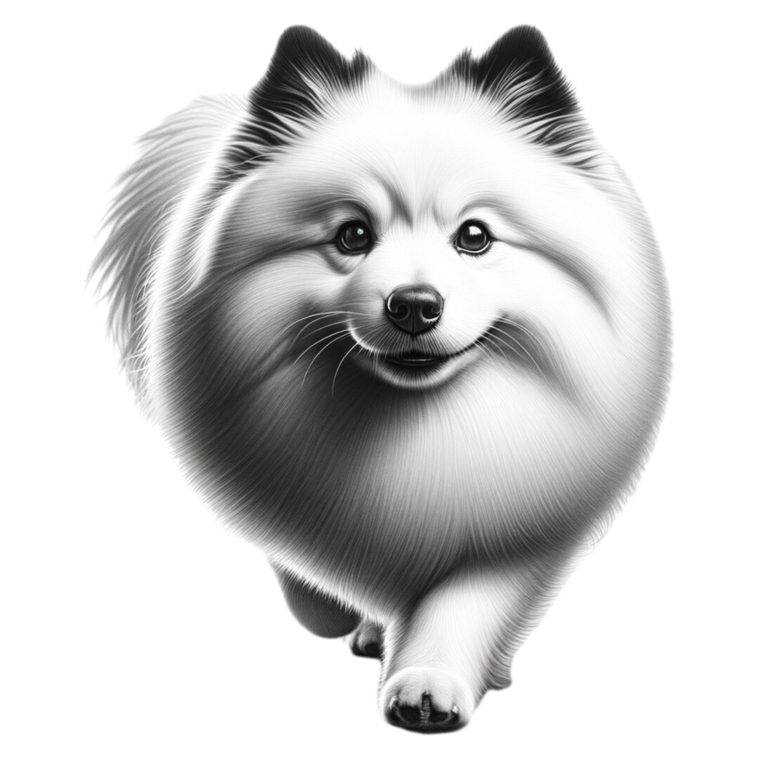 American Eskimo Dog Clipart, Laser Cut Svg Gift Bundle, Portrait ...