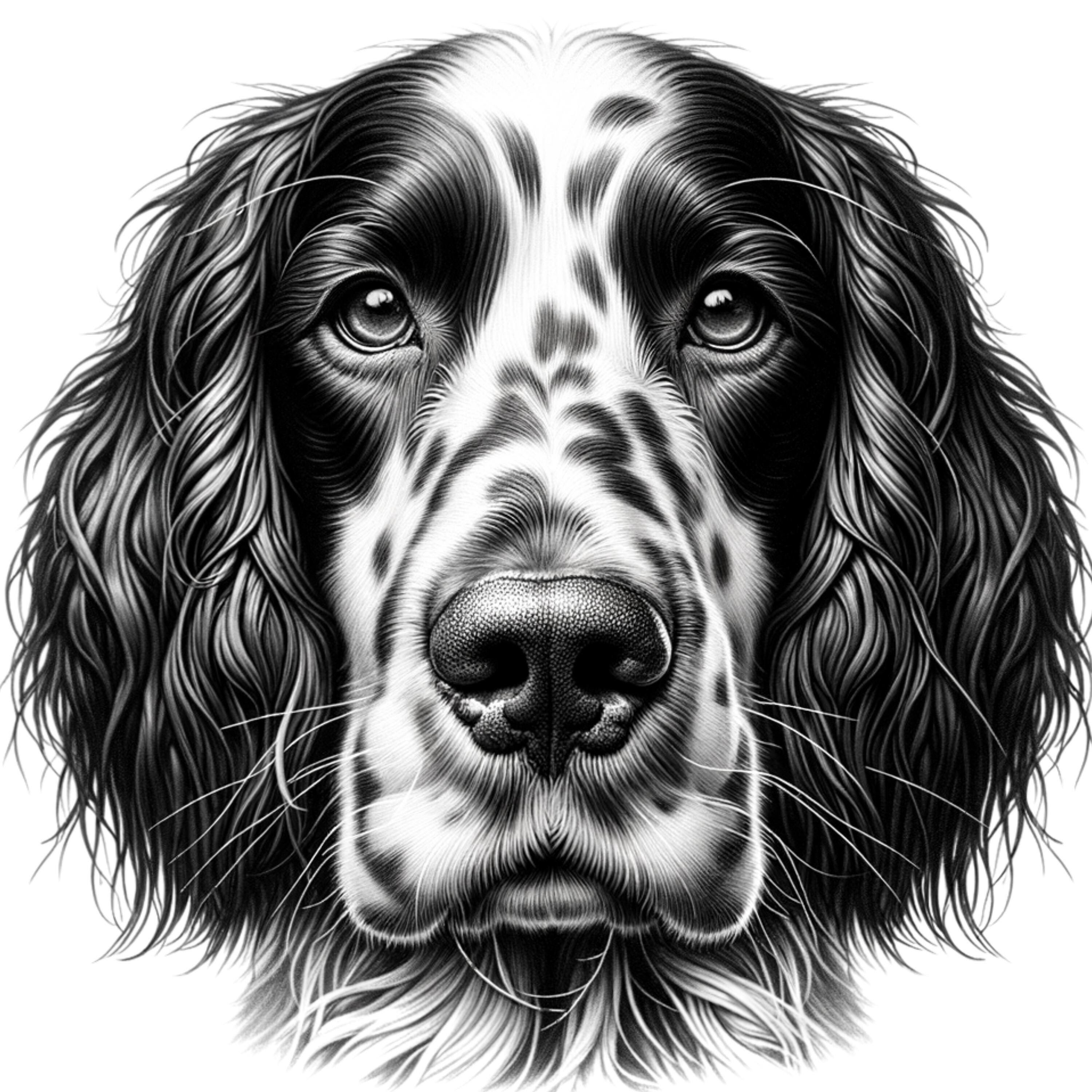 English Setter Dog Portrait SVG Bundle: Laser Cut Design (digital ...