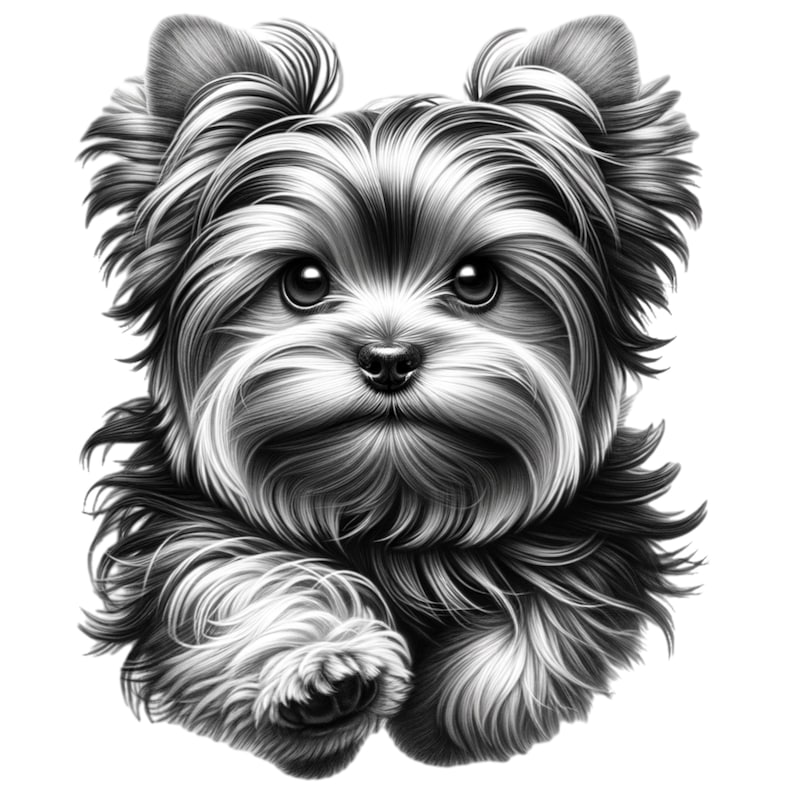 Yorkie Dog Svg File Bundle, Laser Cut Diy Project Design, Digital ...