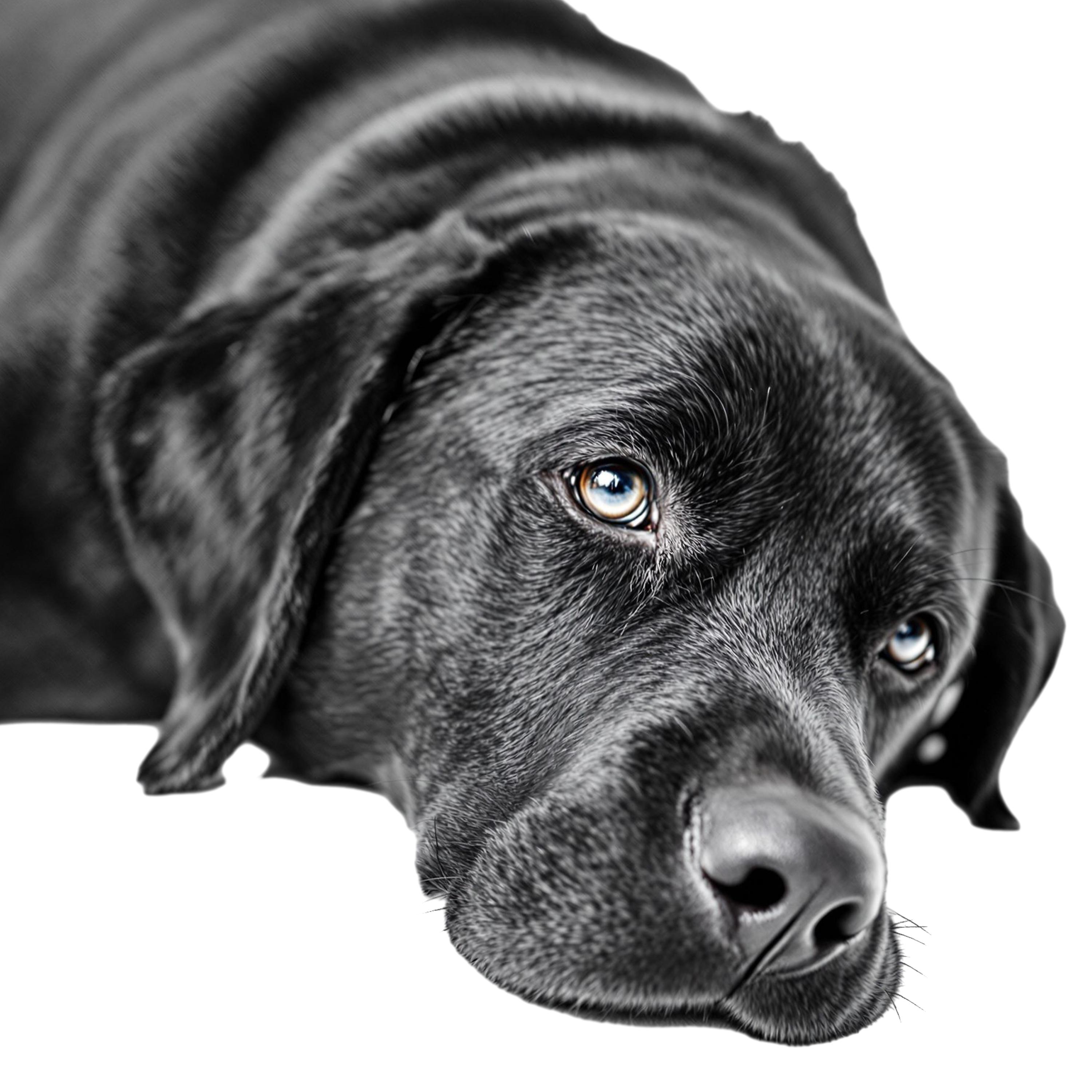 Black Labrador Dog Svg Clipart Portrait Bundle, Diy Laser Cut Design ...