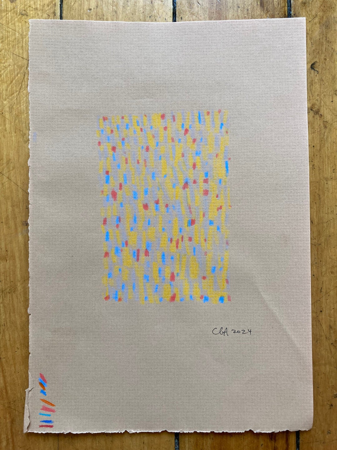 10. Abstract Colored-pencil Drawing. Color Study. Drawing on Paper ...