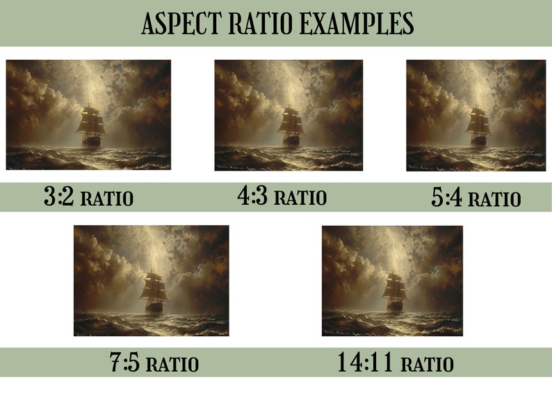 Stormy Ship Landscape Digital Print | Ocean Scenery Digital Download ...