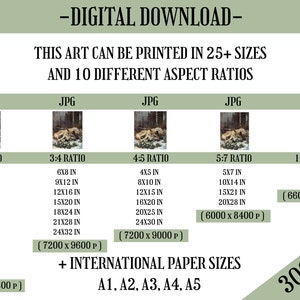 Winter Sleeping Wolf Digital Print | Antique Snowdrop Flowers Scenery ...