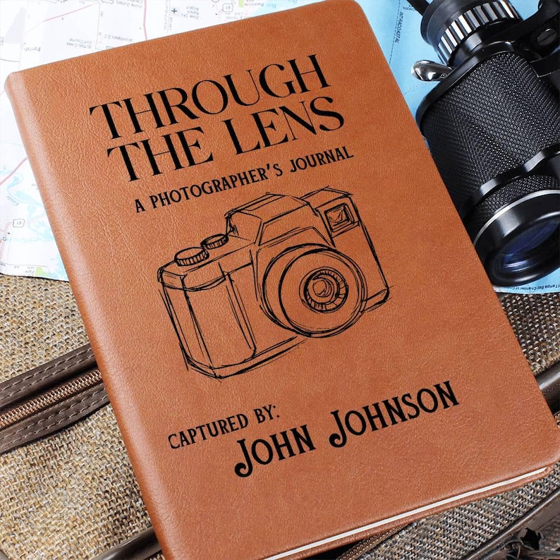 Photographer Journal Personalized Vegan Leather Notebook Photography ...