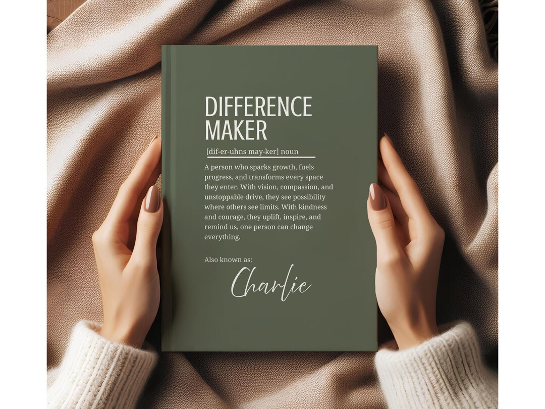 Personalized Employee Appreciation Gift – Custom Difference Maker ...