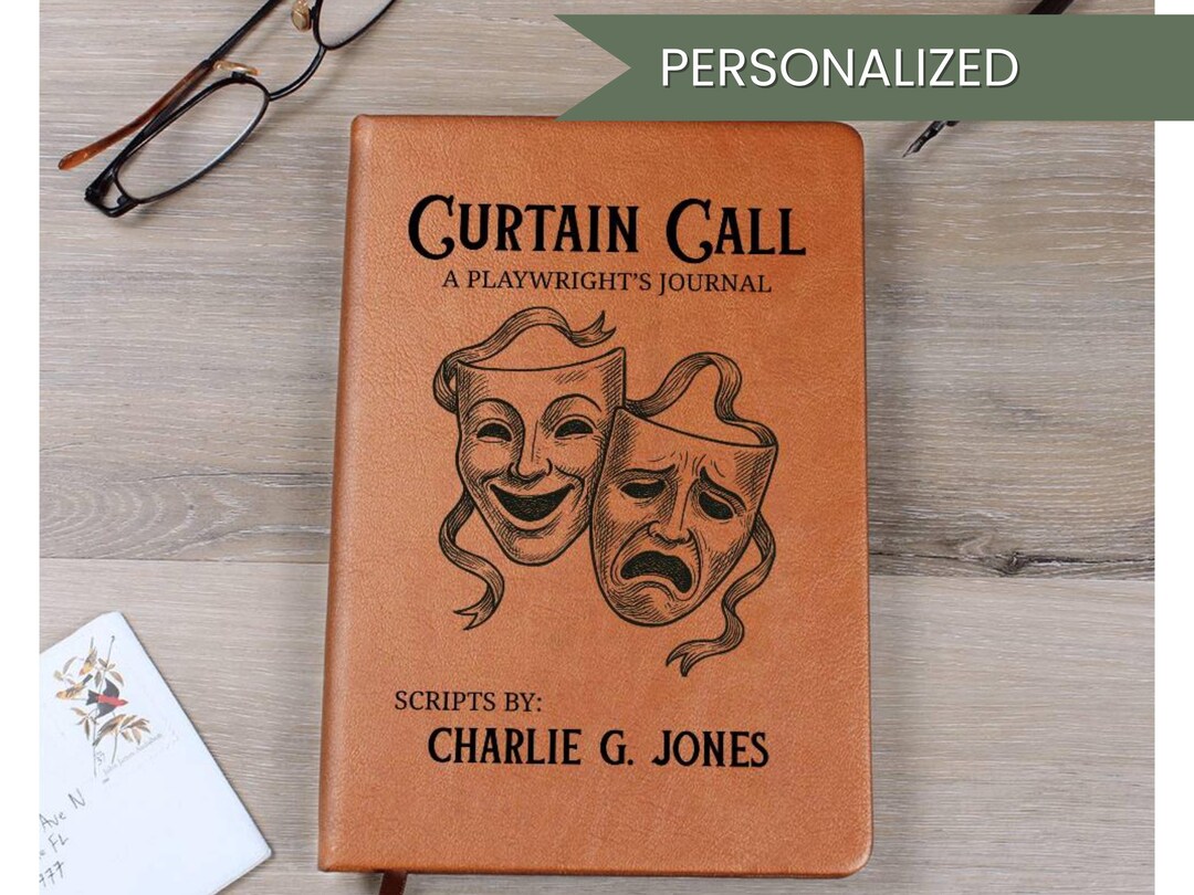 Playwright’s Journal | Personalized Script Writing Notebook | Vegan ...
