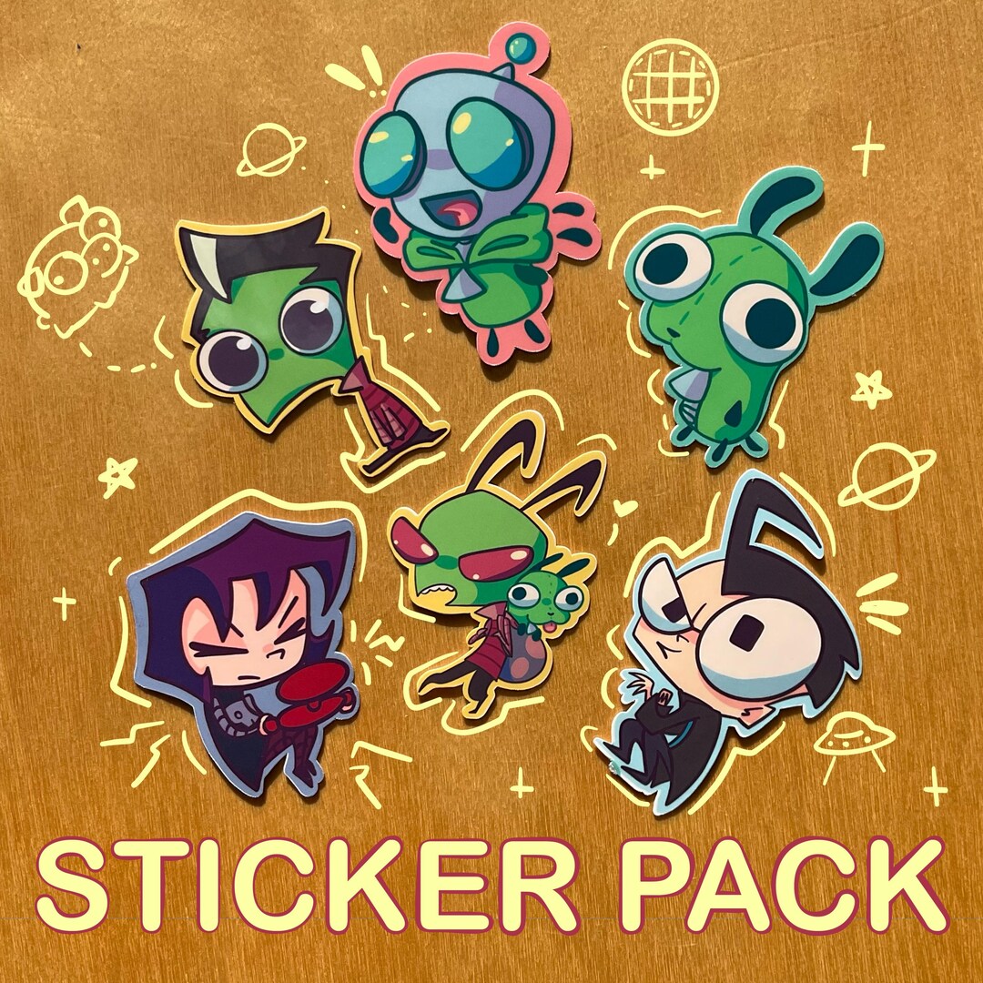 Invader Zim Sticker Pack - Etsy