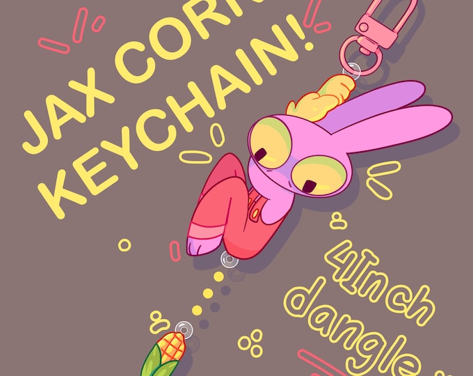 TADC Jax Corn Keychain the Amazing Digital Circus ( PREORDERS ) - Etsy