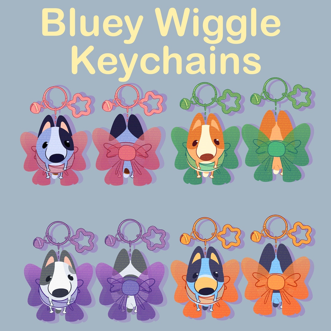 Bluey Wiggly Ears Keychains - Etsy