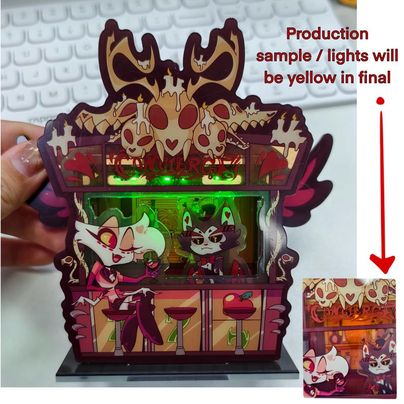 Husk Bar Led Light Standee Hazbin Hotel (PRE-ORDERS) - Etsy