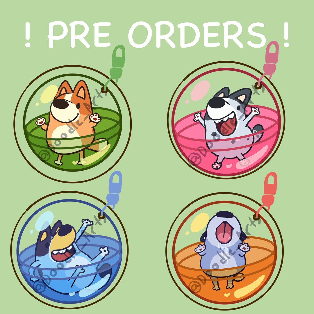 Bluey Gotcha Ball Keychain (PRE-ORDERS ) - Etsy