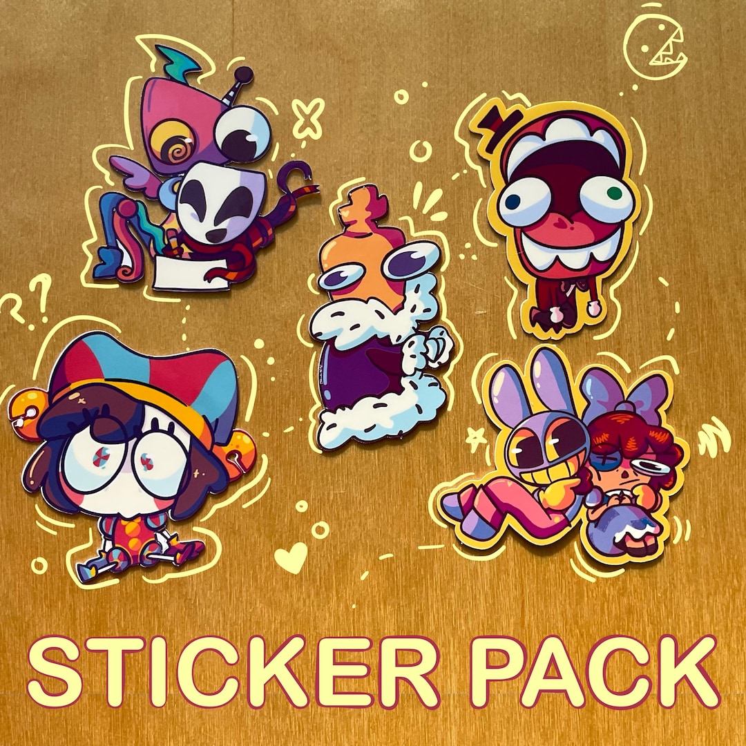 Digital Circus Sticker Pack - Etsy