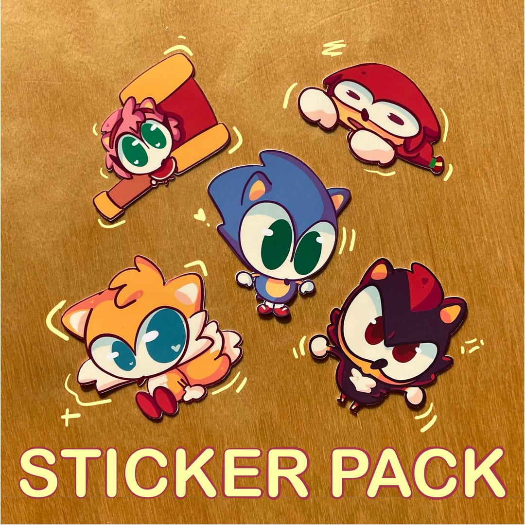 Sonic Sticker Pack - Etsy