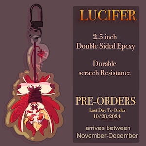 Hazbin Hotel Alastor , Lucifer Keychain ( PRE-ORDERS ) - Etsy