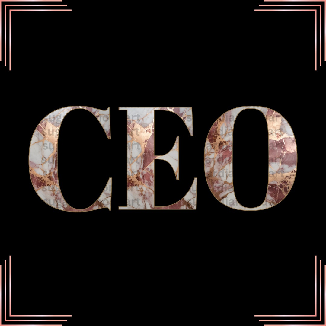 CEO Marble Print: Pink and Gold Clip Art (PNG Digital Download) - Etsy