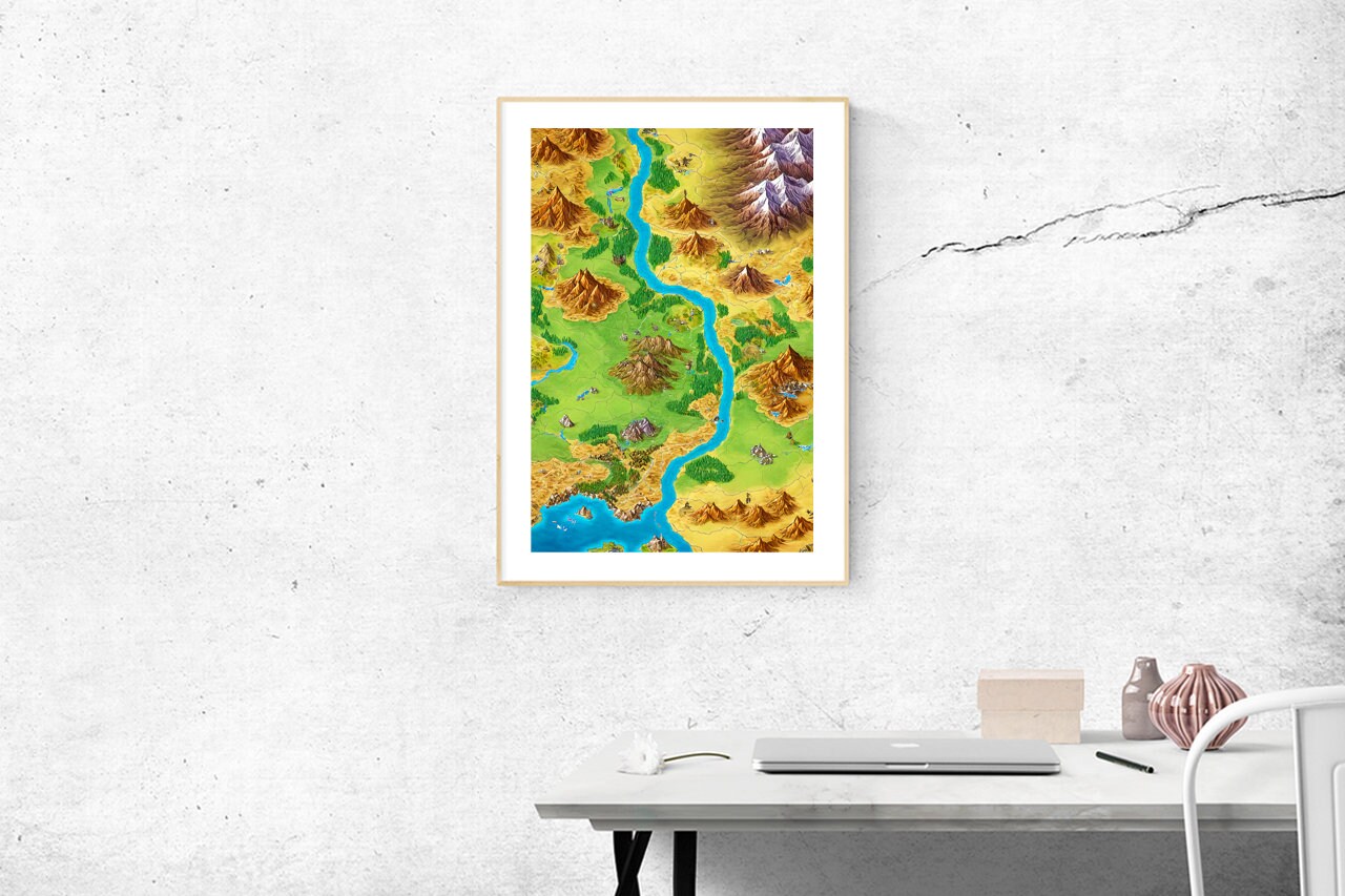 Digital Map / Photography, Photography Print, Nature Print, Fine Art ...