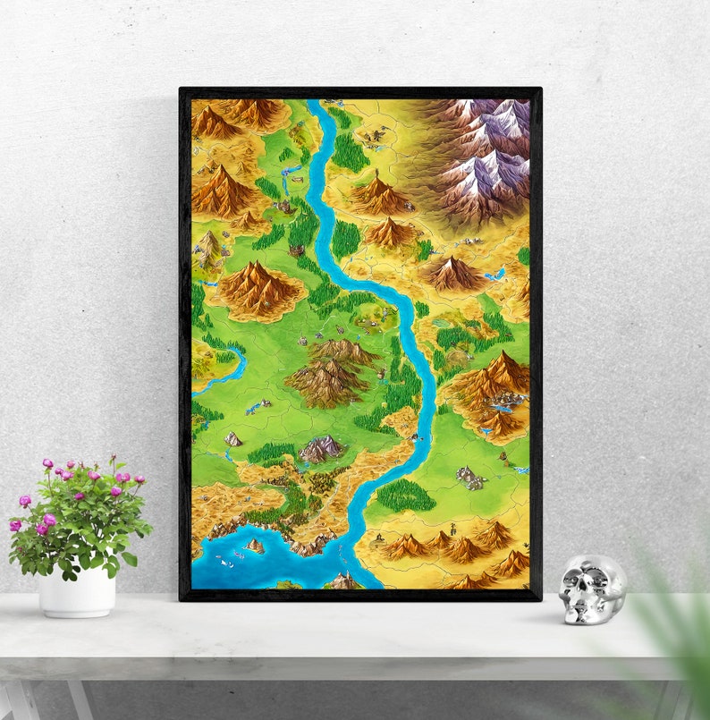 Digital Map / Photography, Photography Print, Nature Print, Fine Art ...