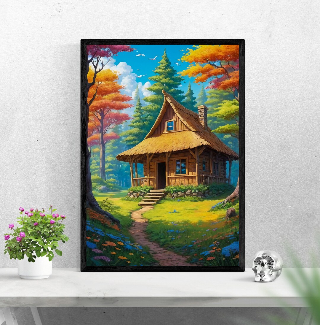 A Cute Hut in the Greenery / Tree, Photography, Photography Print, Fine ...