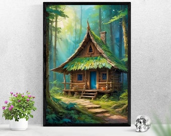 A Cute Hut in the Greenery / Tree, Photography, Photography Print, Fine ...