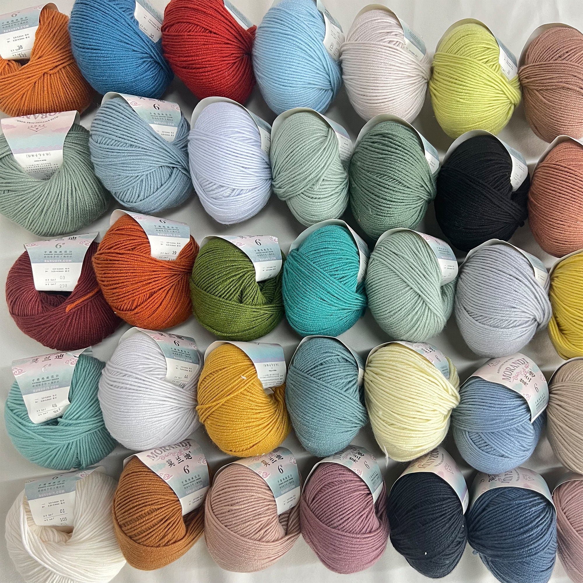 52 Color Alpaca Yarn,knitting Wool,sock Yarn,knitting Wool, Wool Yarn ...