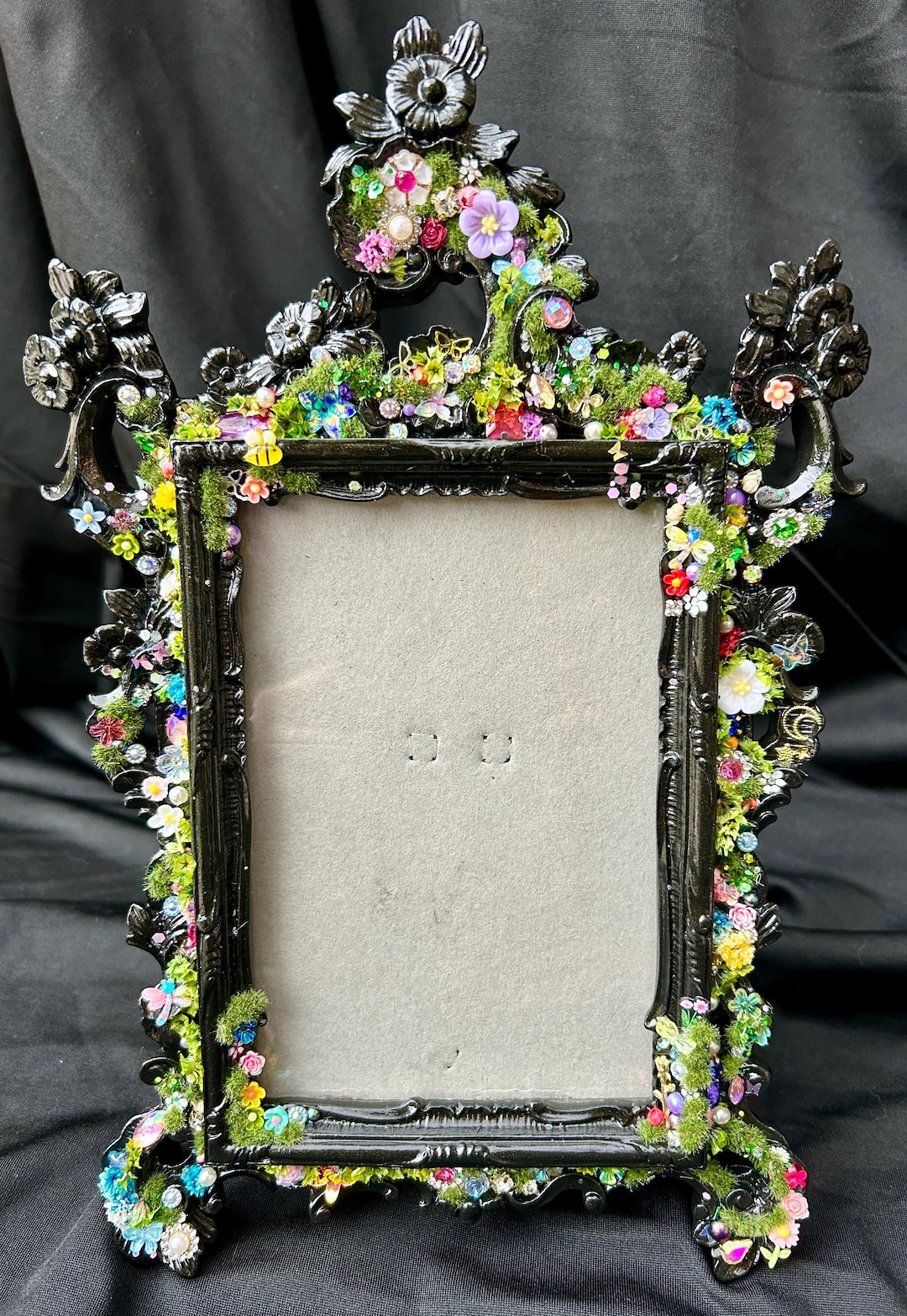 Vintage Upcycled Photo Frame - Magical Garden - Etsy