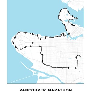 Vancouver Marathon Course Map | Personalized Vancouver Marathon Route ...