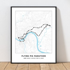 Flying Pig Marathon Course Map | Personalized Flying Pig Marathon Route ...