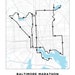 Baltimore Marathon Course Map Personalized Baltimore Marathon Route Map ...