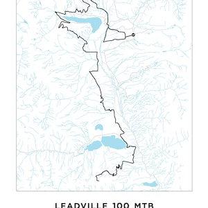 Leadville Bike Trail Race Course Map | Personalized Leadville 100 Bike ...