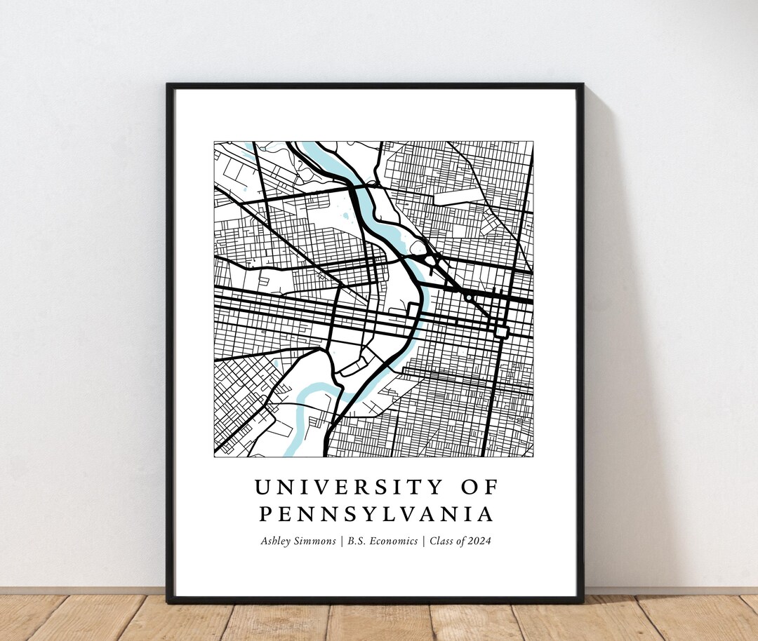 University of Pennsylvania Graduation Map | Upenn Map | College ...