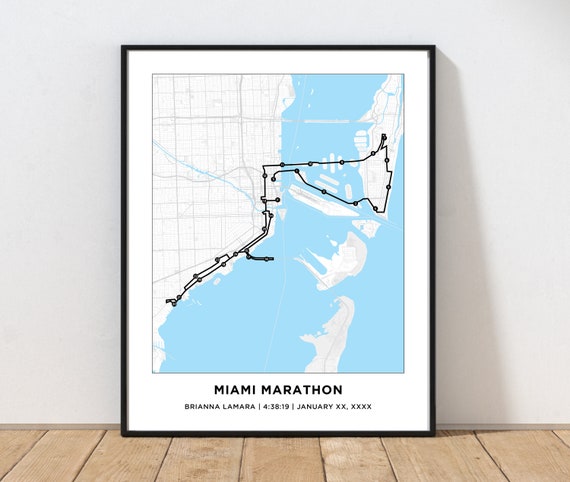 Mapa De La Maratón De Florida