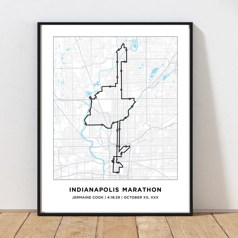 Indianapolis Map - Etsy