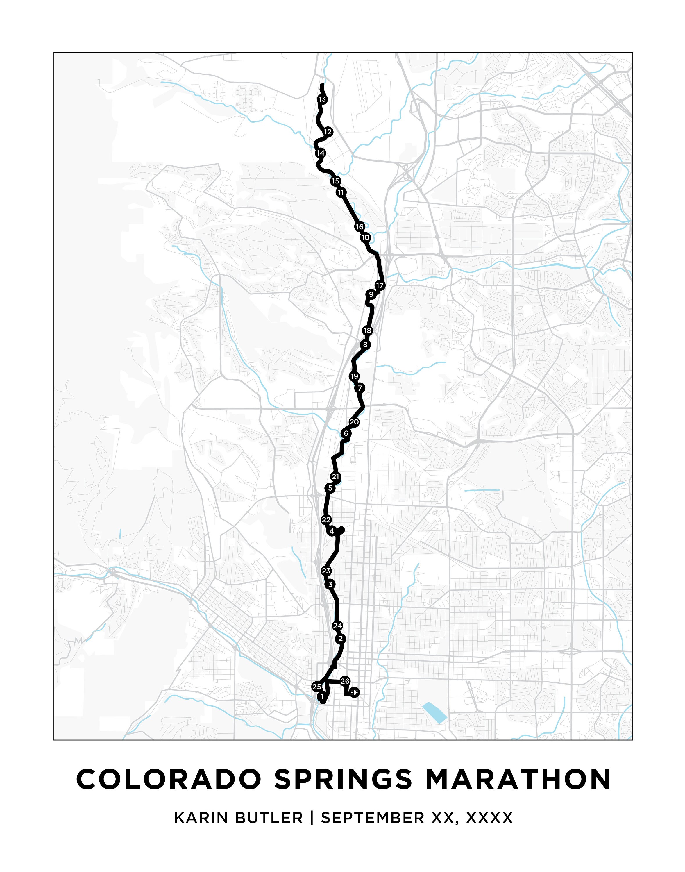 Colorado Springs Route Map
