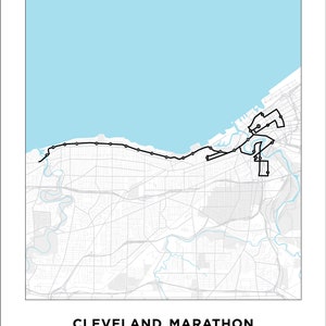 Cleveland Marathon Course Map | Personalized Cleveland Marathon Route ...