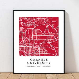 Cornell University Graduation Map | Cornell University Map | College ...