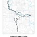 Eugene Marathon Course Map Personalized Eugene Marathon Route Map ...