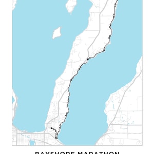 Bayshore Marathon Course Map | Personalized Bayshore Marathon Route Map ...
