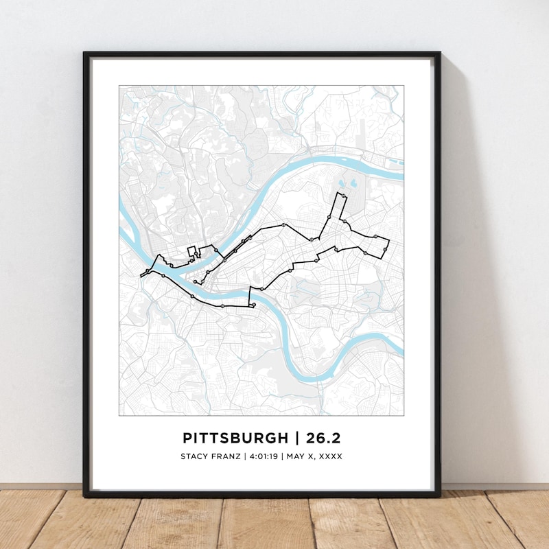 Custom Pittsburgh Map Art - Etsy