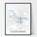 Little Rock Arkansas Marathon Course Map Personalized Little - Etsy